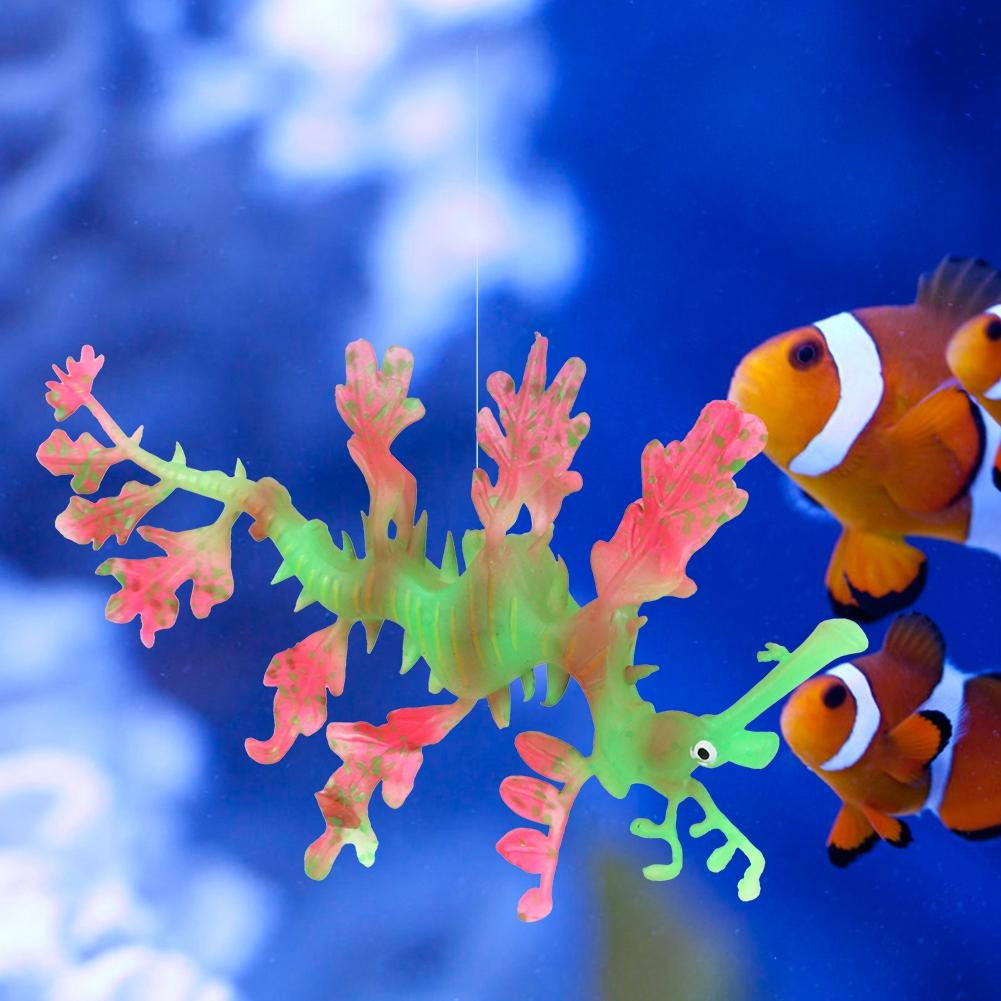 Buy Luminous Glowing Silicone Artificial Sea Dragon Aquarium Fish Tank ...