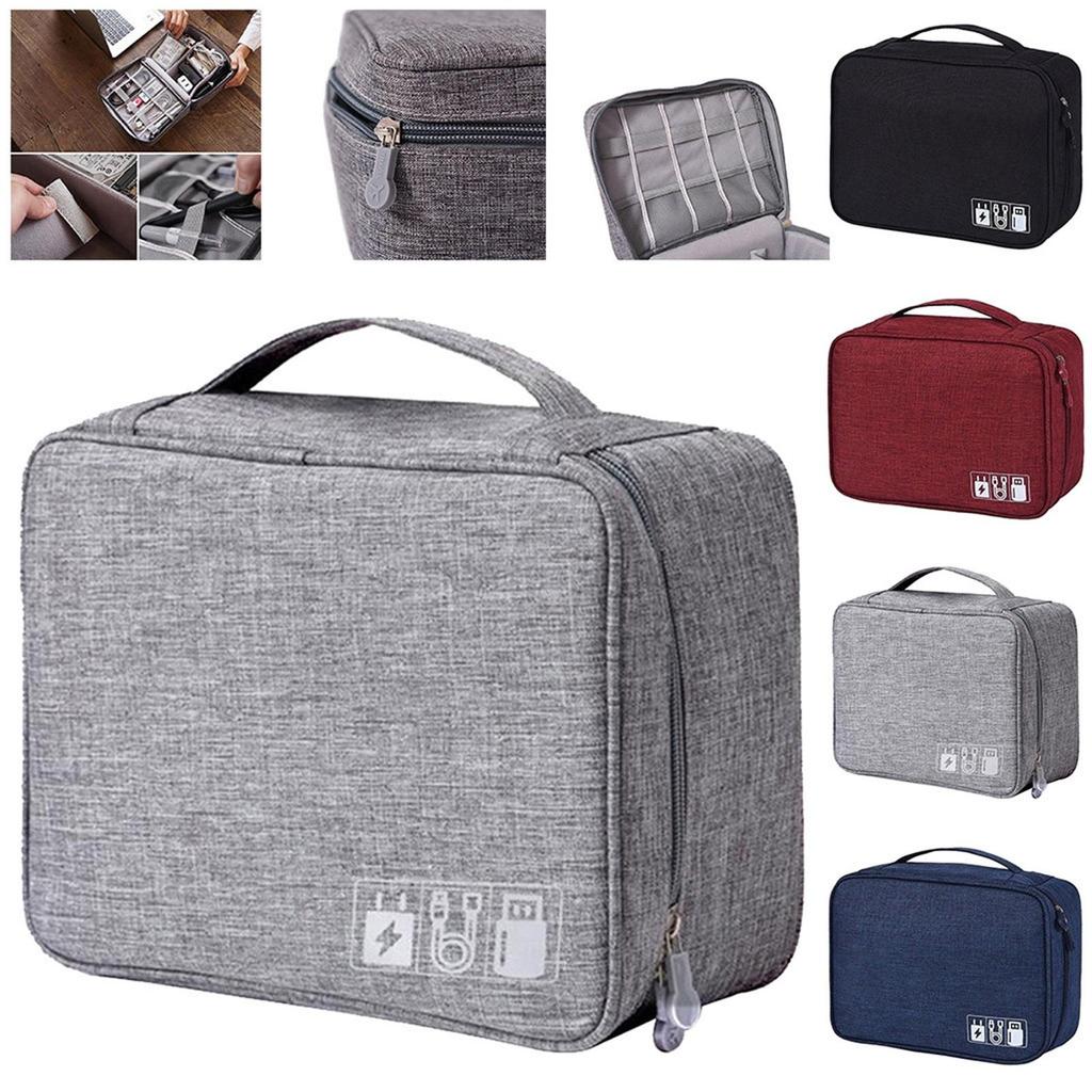 Buy Electronic Accessories Cable Organizer Bag Travel USB Charger ...