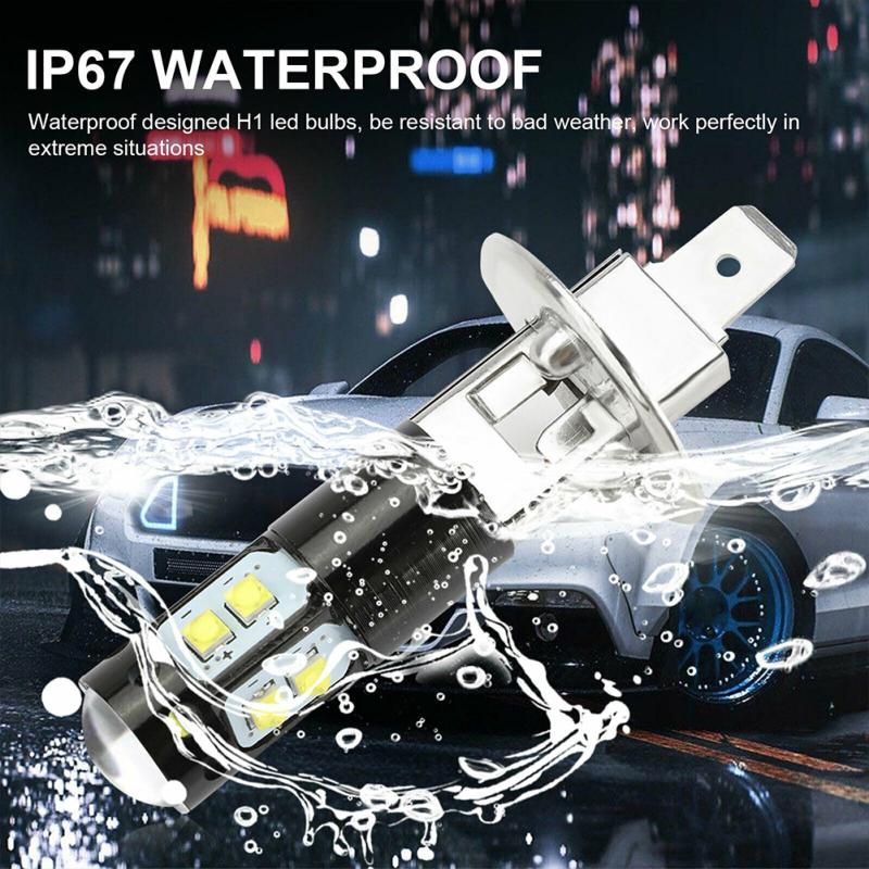 Hot,4 Pcs Car Led Fog Lamp H1 50w 10led 50w 6500k Super-bright Headlight 100w H1 Headlamp Bulb ...