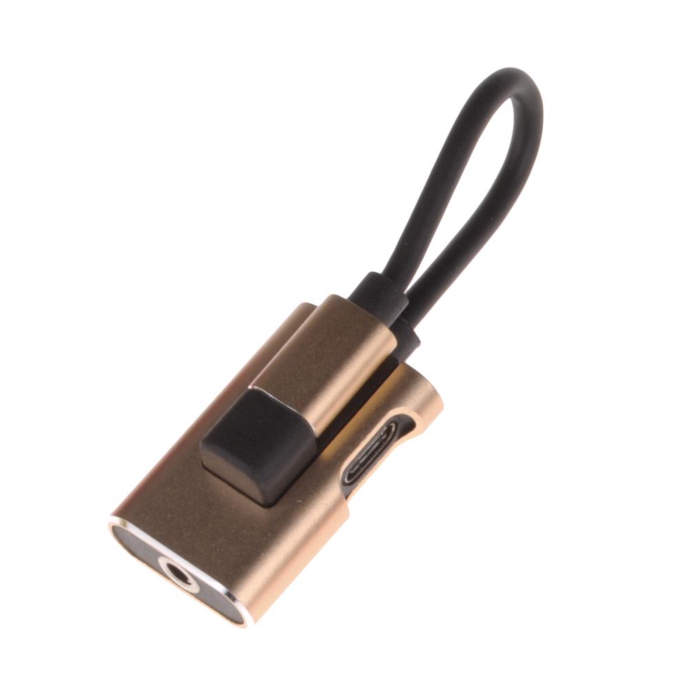 Buy 2 In 1 Keychain Type-C To 3.5mm Headphone Audio Jack + Charge ...