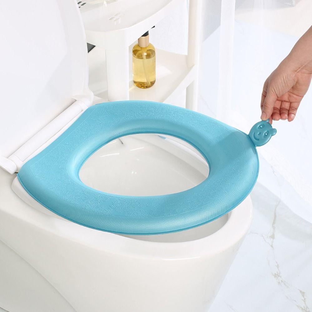Kaufe Adhesive With Handle Toilet Seat Cushion Closestool Mat Toilet ...