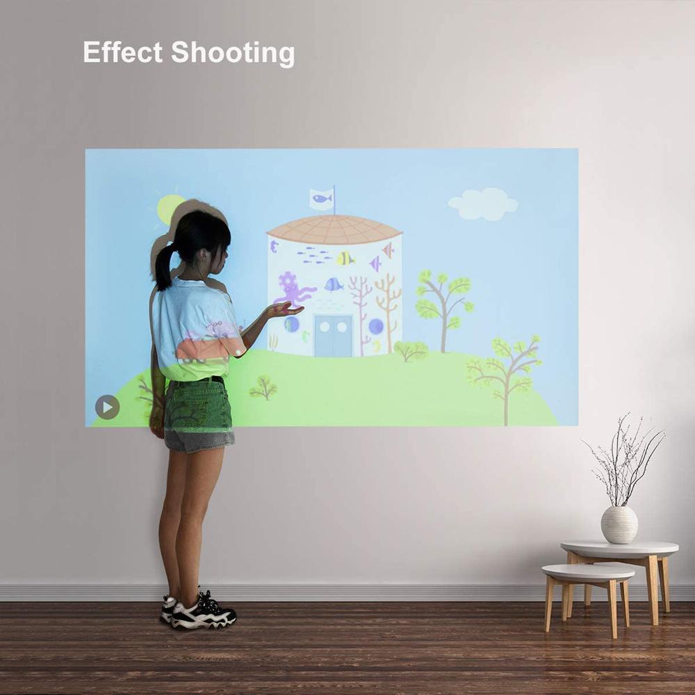 Mini Projektör, PODOOR DLP Projektör 1080P Full HD Ev Sineması Video ...