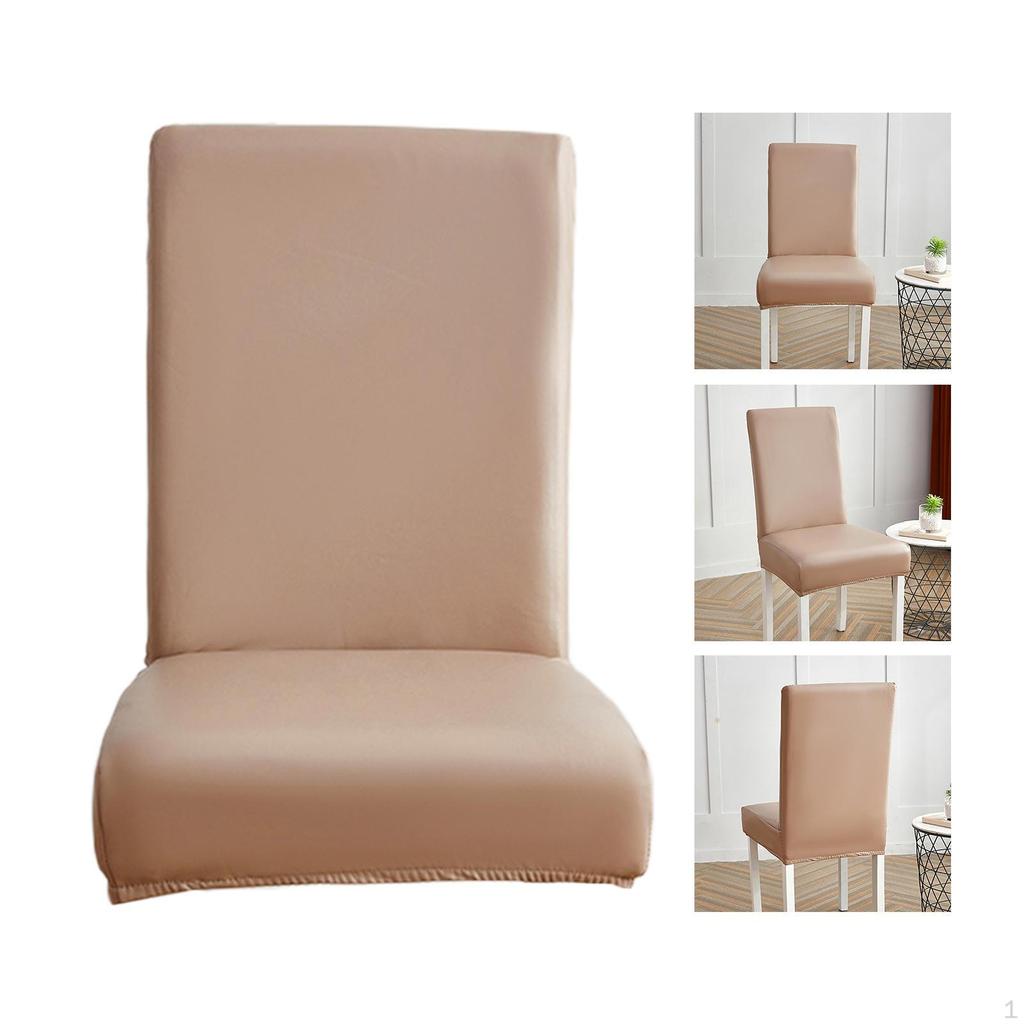 Buy Removable Chair Cover Decoration Protector Stretch PU Leather for ...