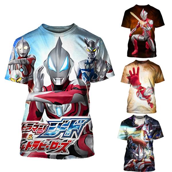 Buy Ultraman T Shirt New Children T-Shirt Casual Short Sleeve for Boys ...