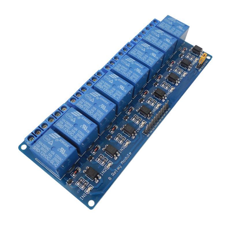 12V 8 Channel Relay Module Optocoupler for Arduino UNO 2560 1280 ARM ...