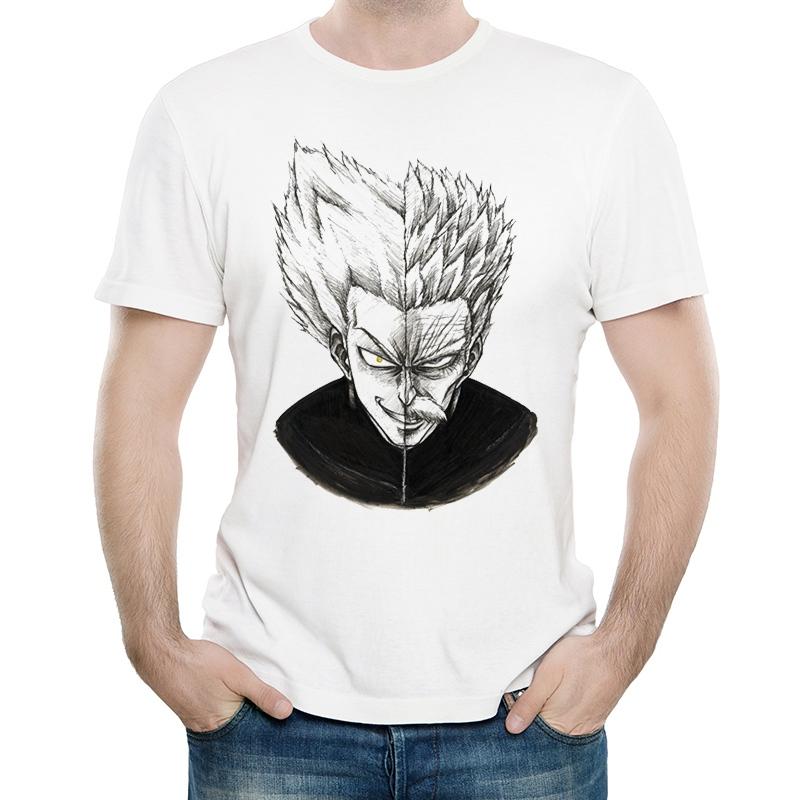 Buy One Punch Man T Shirt Fashion Anime White Color Short Sleeve One ...