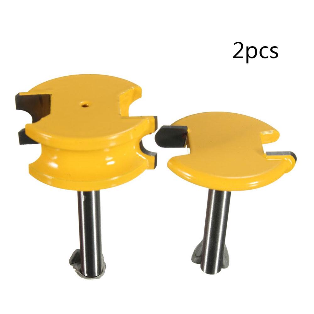 Buy 2pcs Tongue Groove Router Bit Set Milling Cutter for Woodworking ...