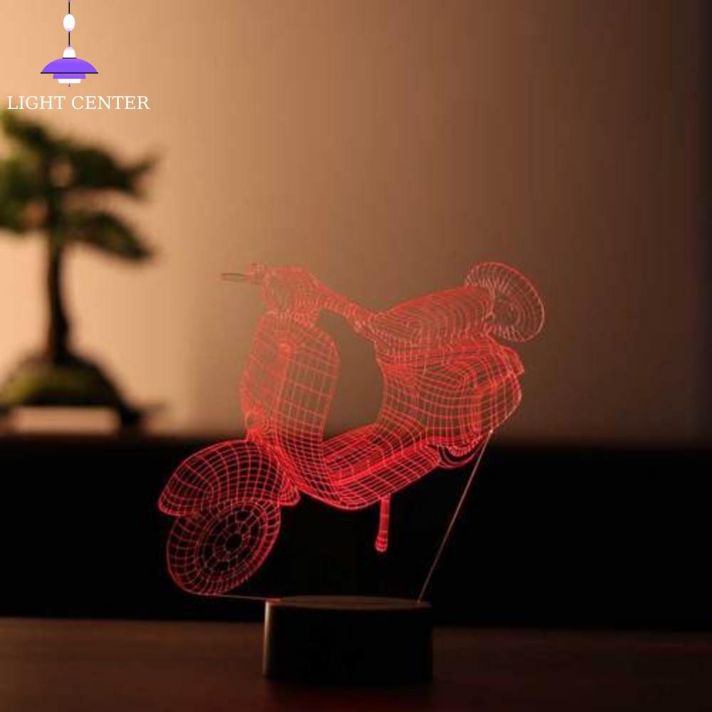 3d Vespa Led Table Lamp Desk Lamp Night Light Aesthetic Room Decor Usb ...