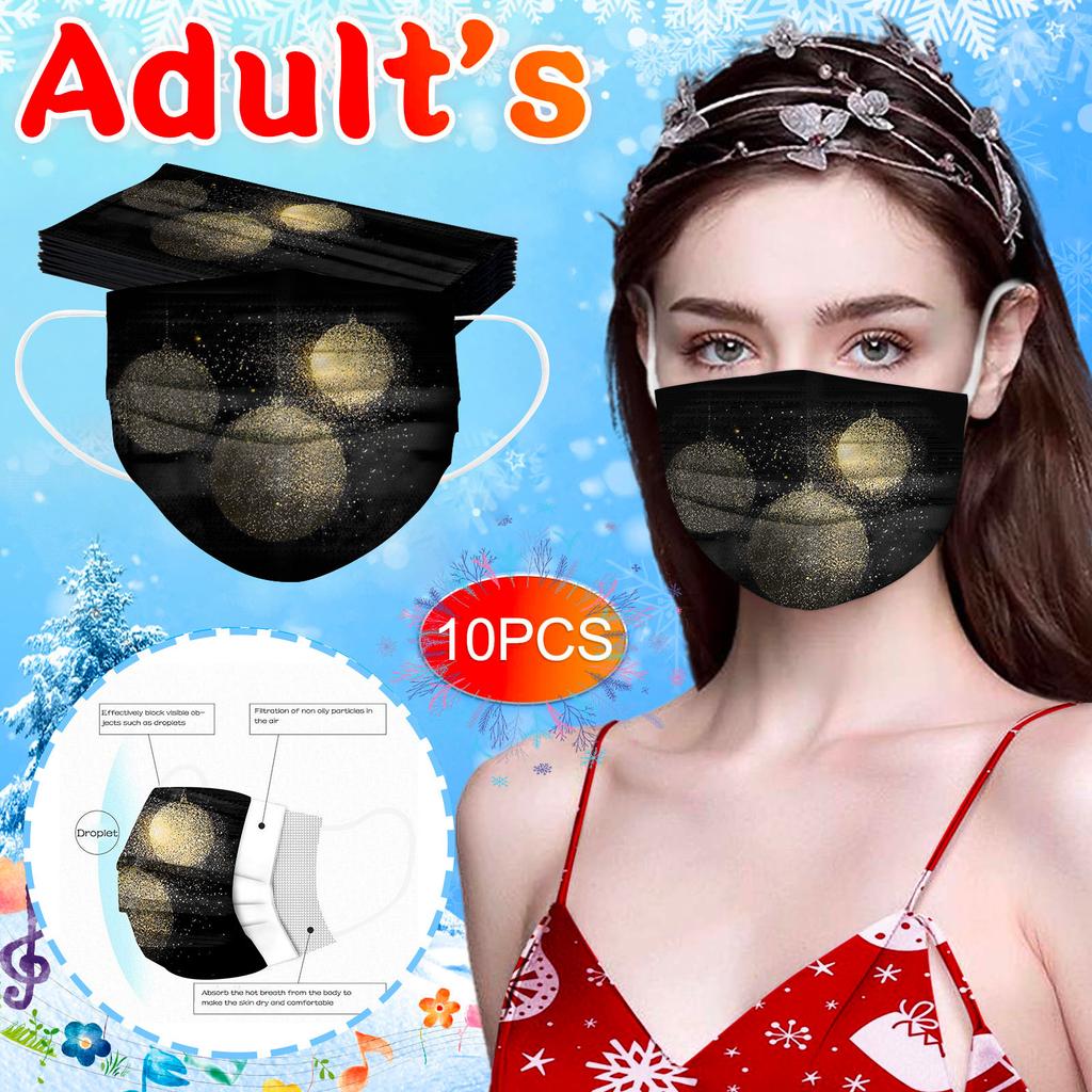 Buy 10PC Adult Fashion Mesh Disposable Protection Three Layer ...