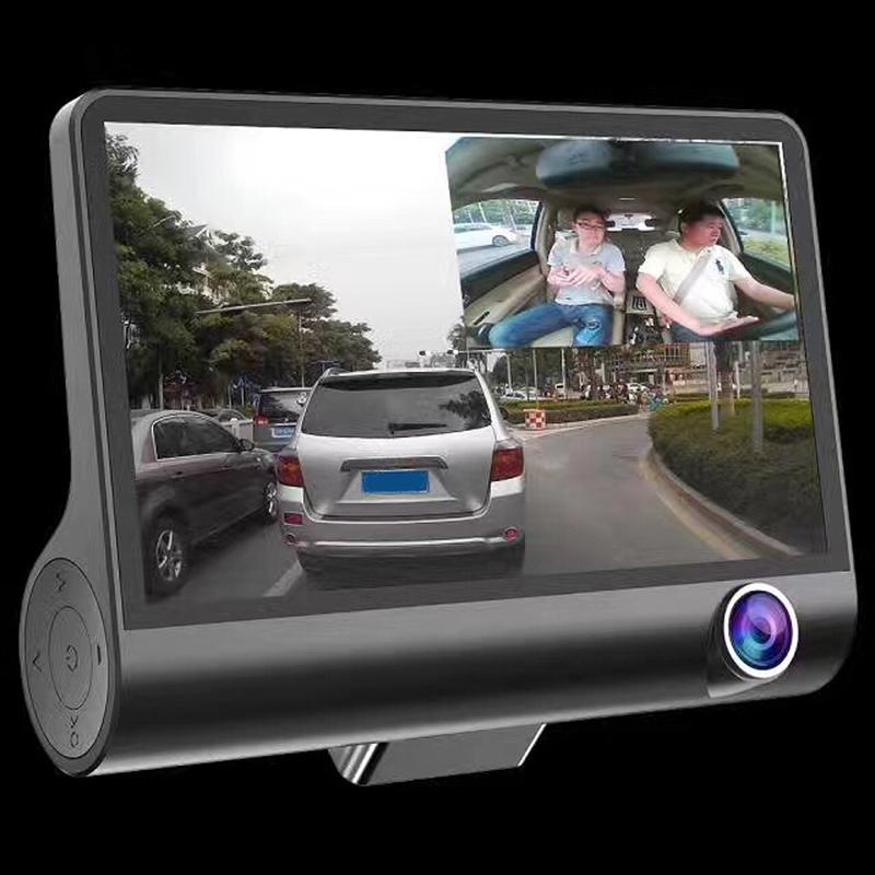 Buy 1080P Car Dvr 4" Dual Lens Dash Cam Front And Rear Video Recorder ...