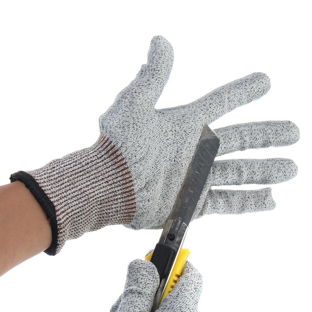 Buy Anti Cut Proof Gloves Hot Sale GMG Grey Black HPPE EN388 ANSI Anti-cut Level 5 Safety Work ...