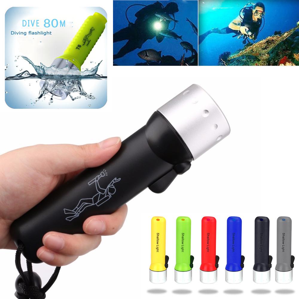 Buy 2000LM Q5 LED Waterproof Scuba Diver Diving Flashlight Underwater ...
