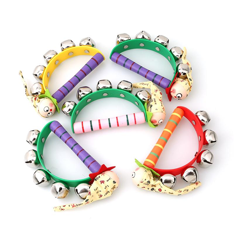 Buy Baby Rainbow Musical Instrument Toy Lovely Wooden Jingle Ring ...