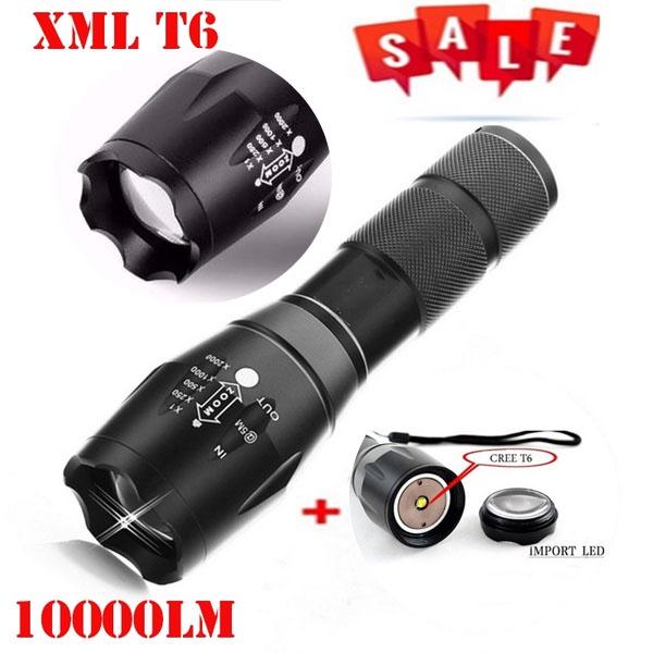 Buy CREE XML T6 LED 20000Lm Cree Led Torches Zoomable Tactical LED ...