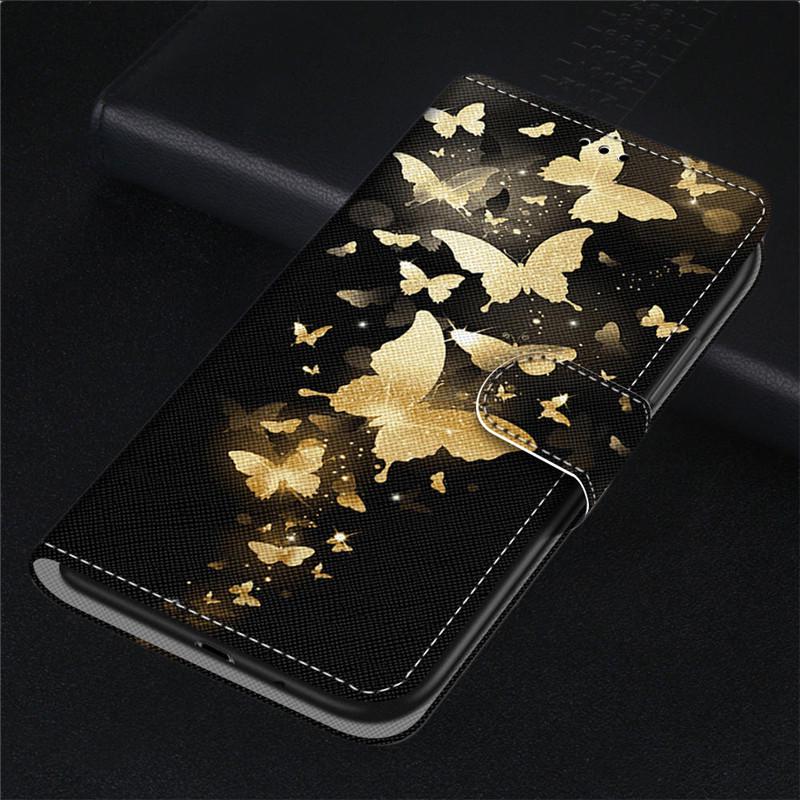 Cheap Luxury Flip Cover PU Leather Wallet Card Slots Rose Flower ...