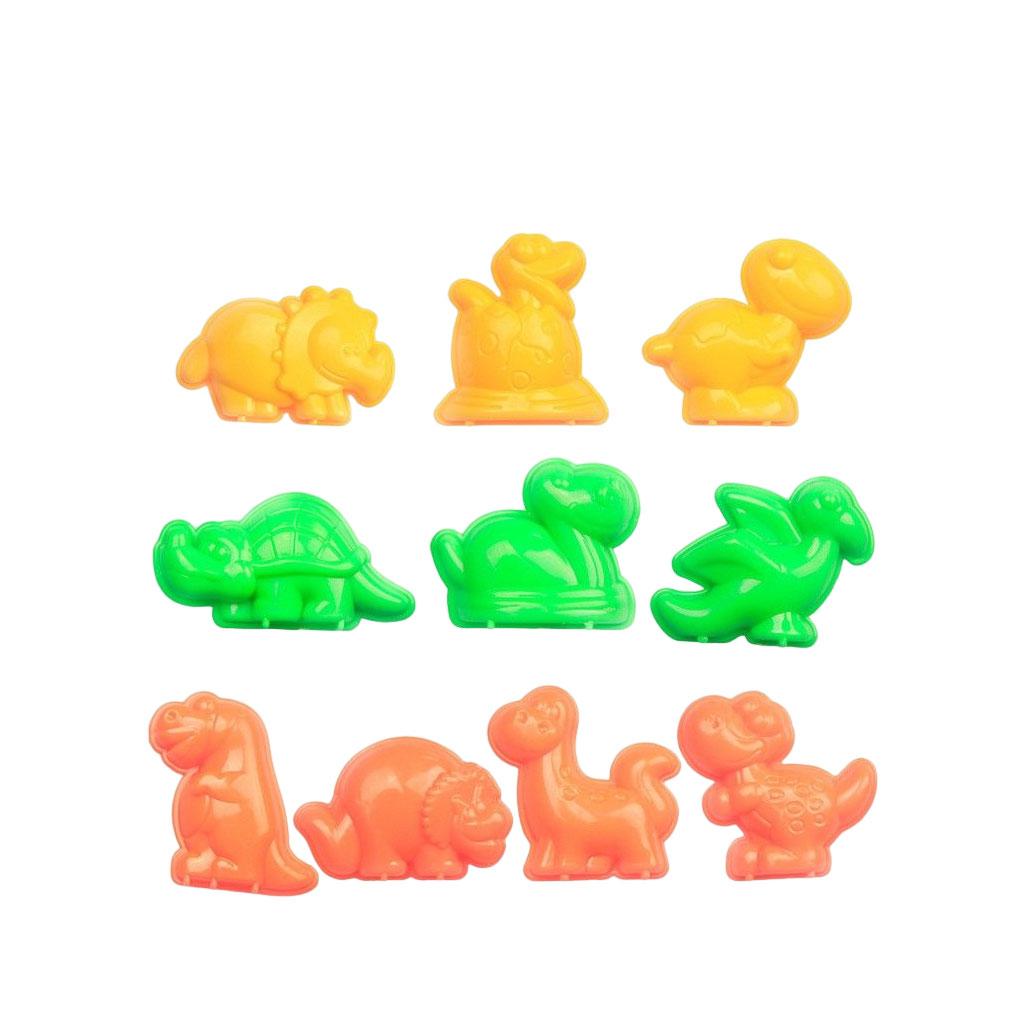 Buy Pack of 10 Children Summer Beach Sand Toy Molds Kit Portable ...