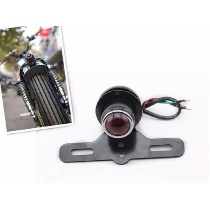 Buy Retro Motorcycle ABS Tail Brake Light Lamp for Bobber Chopper Cafe ...