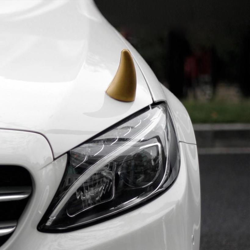 Buy 3D Chrome Funny Horn Decal Car or Truck Custom Demon Stickers Horns ...