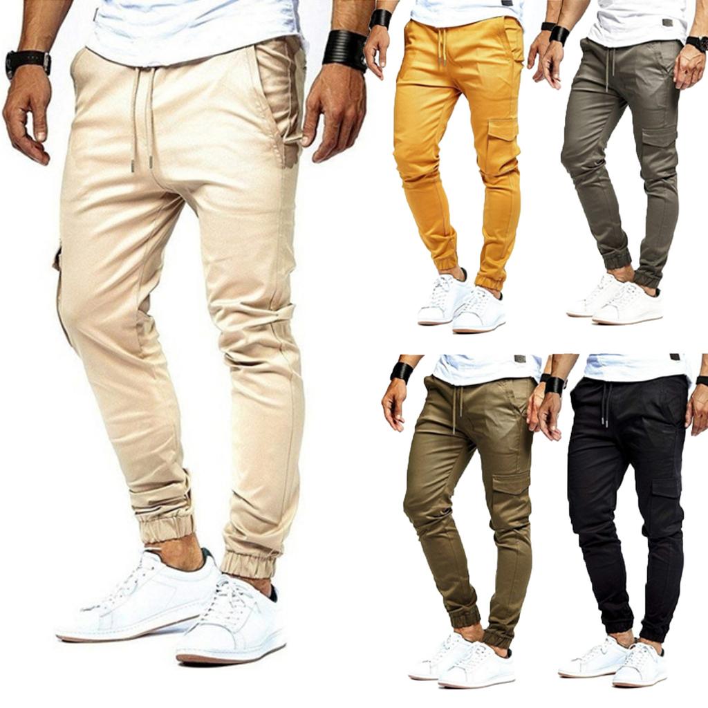Buy Men's Sports Casual Jogging Trousers Lightweight Hiking Work Pants ...