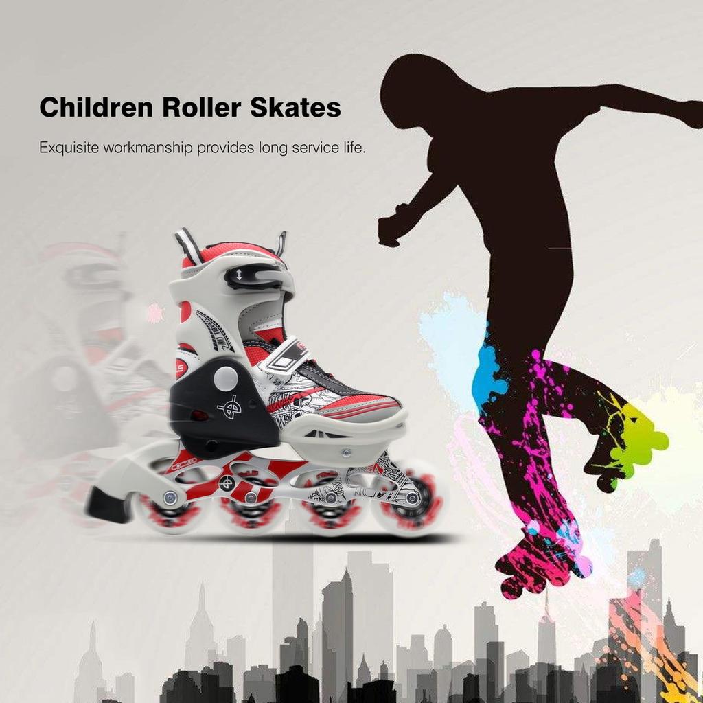 Buy General Barton Unisex Children Skating Shoes Adjustable Single-row ...