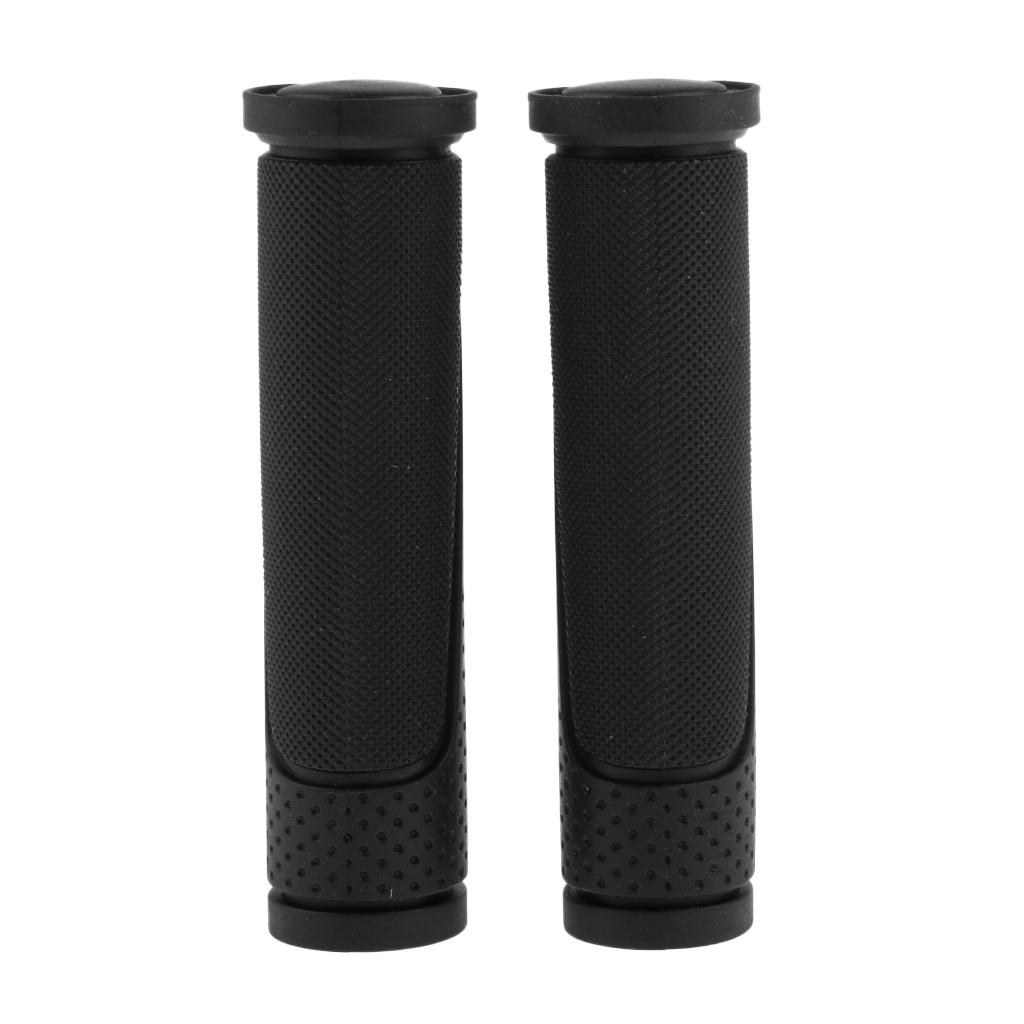 1 Pair Rubber Bike Bicycle Handlebar Handle Bar Grip Cover with Double ...