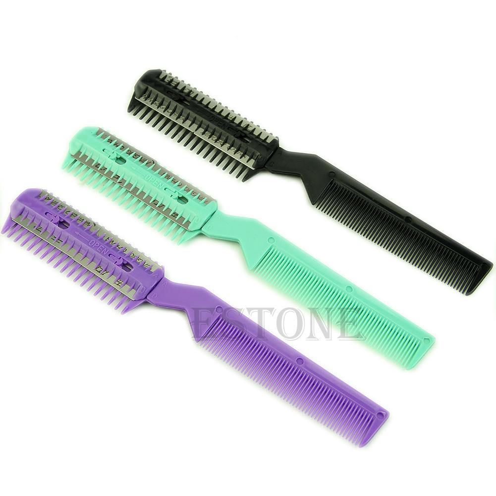Buy Professional Scissor Home Hair Razor Comb Hairdressing Thinning ...