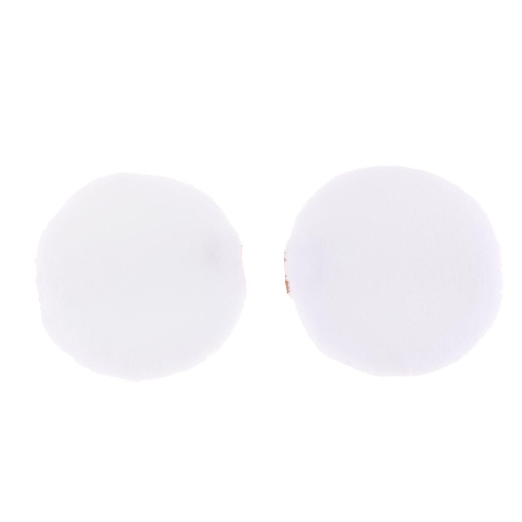 2pcs Soft Facial Applicator Cosmetic Beauty Flocking Makeup Powder Puff ...