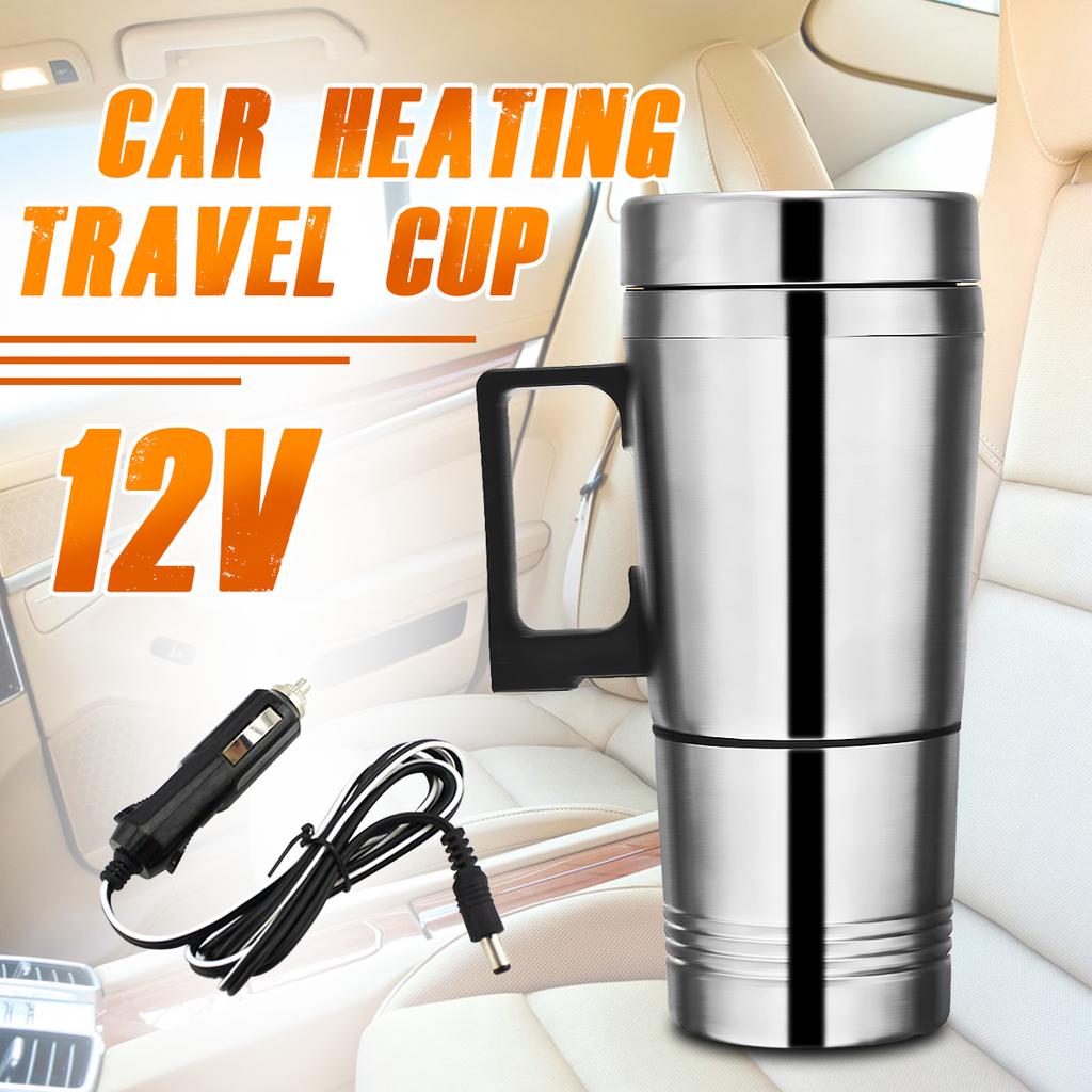 Buy New 1PCs 12V Stainless Steel Car Heating Cup Milk Water Tea Coffee ...