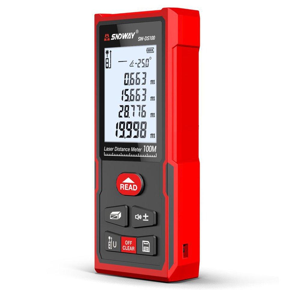 Buy SW-DS100 Laser Rangefinder 100m Laser Distance Meter Electronic ...