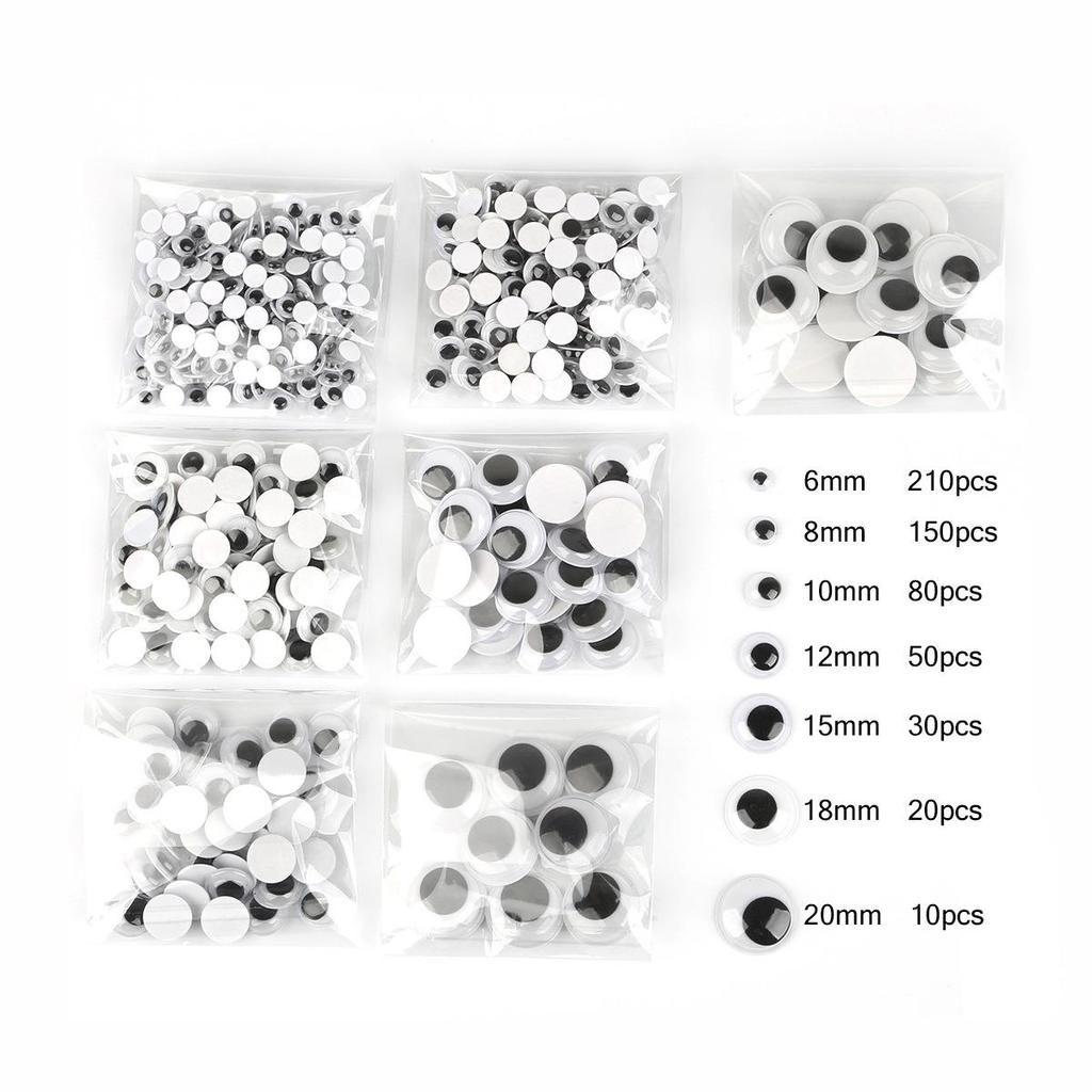 beads DIY Googly Eye Children Movable Toy 100-550Pcs Self-adhesive Doll ...
