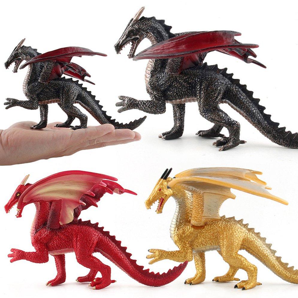 Buy Large Fiery Dragons Figure Toy Set Educational Simulated Dinosaur ...
