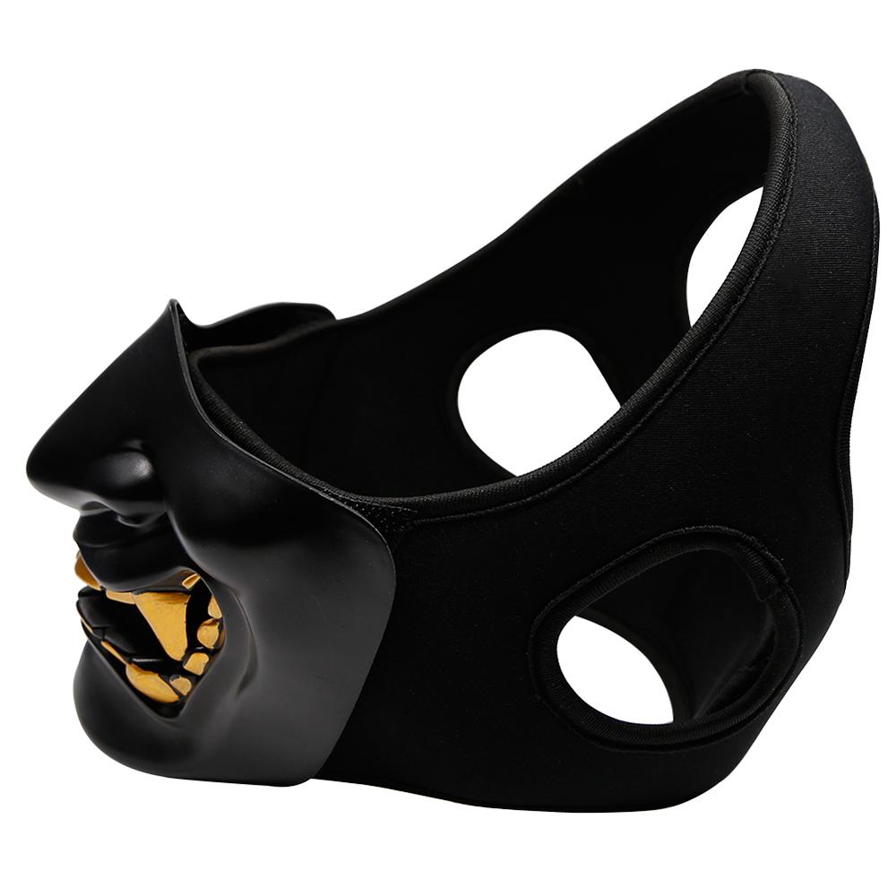 Buy Tactical Half Face Mask Protective Mask Devil Evil Smile for ...
