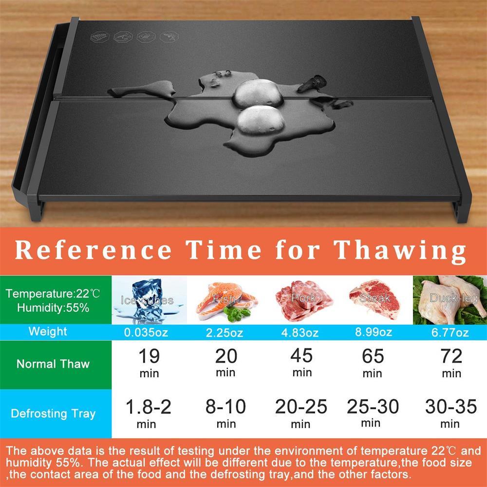 Buy Fast Defrosting Tray Frozen Meat Defrost Food Thawing Plate Tool at ...