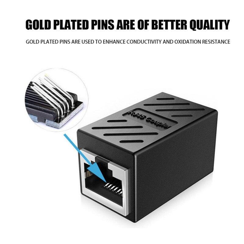 Buy RJ45 Coupler Hielded In-Line Coupler for Cat6 Ethernet Connectors ...