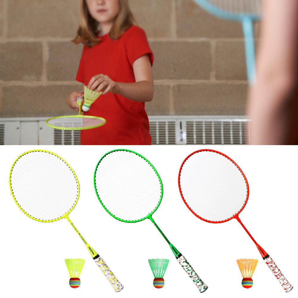 Buy 1 Pair Badminton Rackets with Balls 2 Player Badminton Set for ...