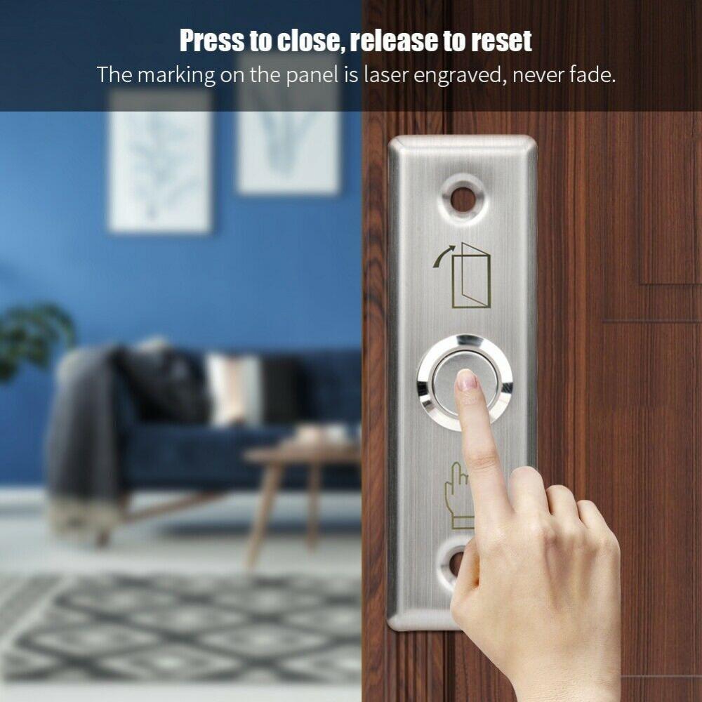 Buy Stainless Steel Door Exit Push Release Button Switch For Access ...
