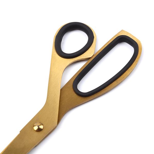 1pc Stainless Steel Scissors Modern Golden Stylish Scissors Office ...