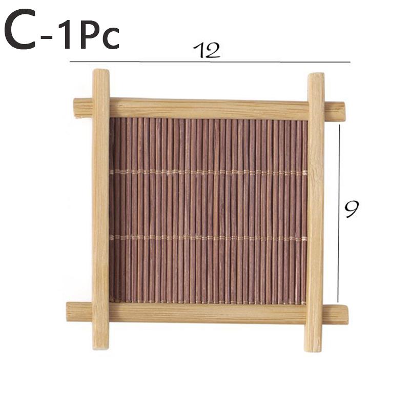 Cheap 1PC Creative Coasters Tea Set Accessories Bamboo Cup Mat Anti ...