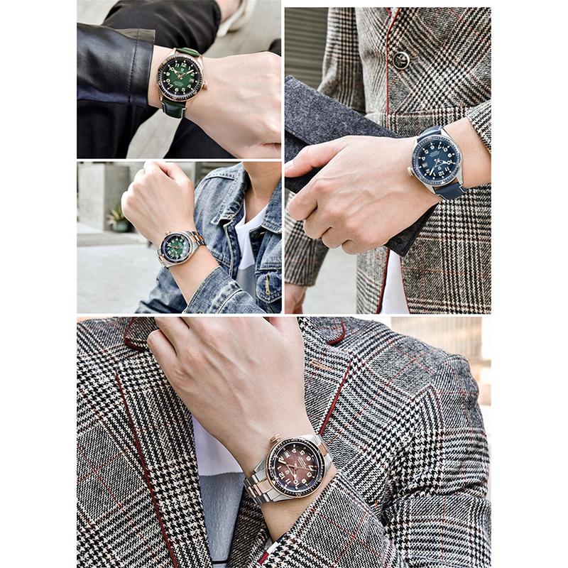 2020 ny HEDNISK DESIGN Mekaniska klockor för män Lyx Automatisk Klocka ...