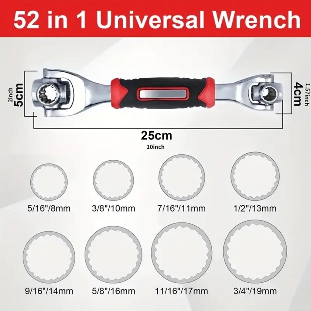 Cheap 52-in-1 Multi-Purpose Socket Wrench Set . Features a non-slip ...