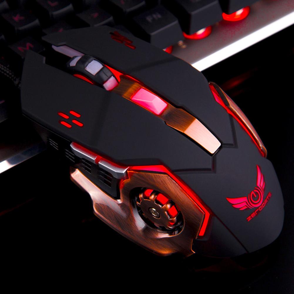 Buy ZERODATE G11 Wired 6 Buttons 3200DPI RGB Backlight Gaming Optical ...