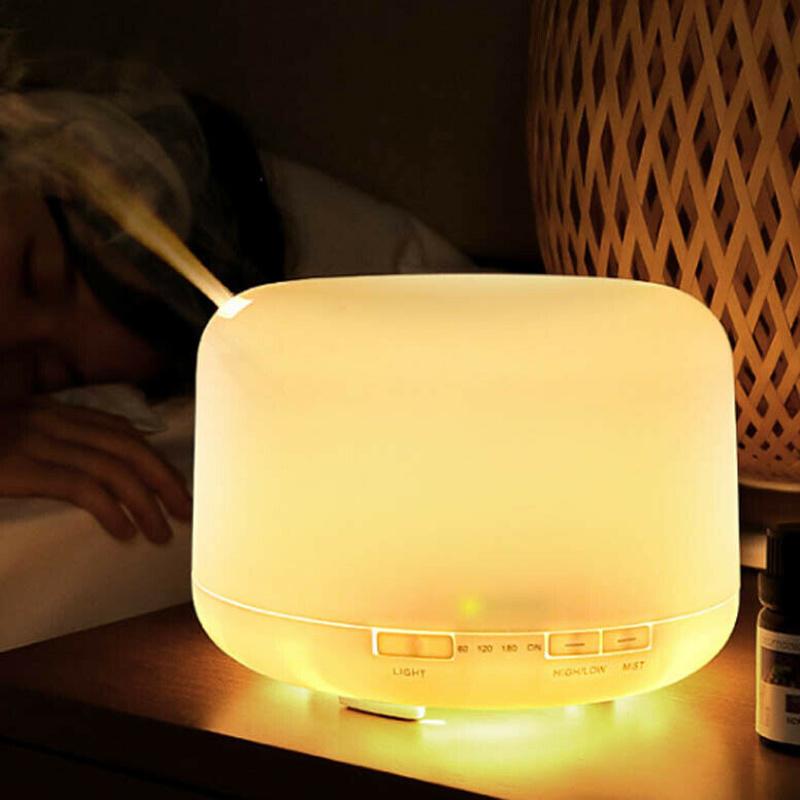 Buy 500ML Electric Air Diffuser Aroma Oil Humidifier LED Light Home ...