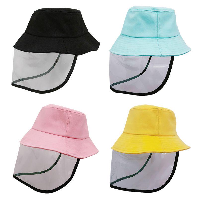 Buy Children Anti-Saliva Bucket Hat Removable Full-face Protective Anti ...