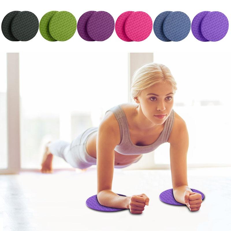 Cheap 1Pair Round Portable Fitness Anti slip Yoga Mat Elbow Pads Soft ...