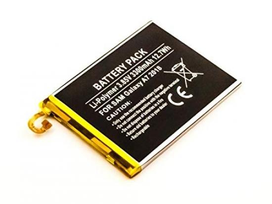 Buy Li-polymer Battery for Samsung Galaxy A7 2018, 3.85v, 3300mah, 12 ...