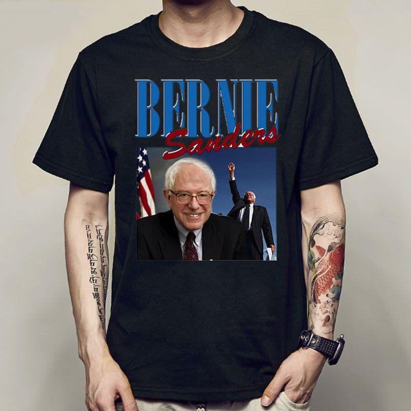 Bernie Sanders Printing Mens T Shirt High Quality Tshirts Street Sport ...