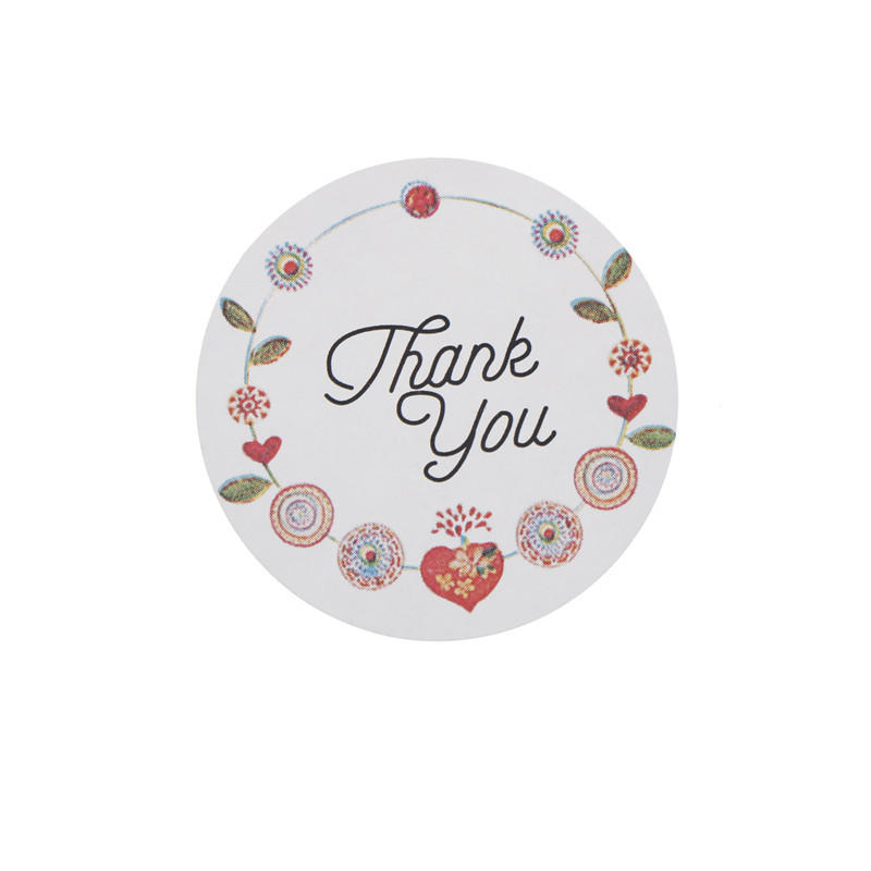 120Pcs Attractive And Durable Thank You Sticker With Flower Design Seal ...