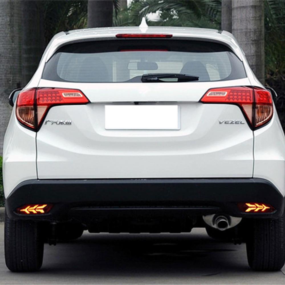 Buy 1 Pair LED Reflector For Honda HRV HR-V 2015 2016 2017 2018 Rear ...