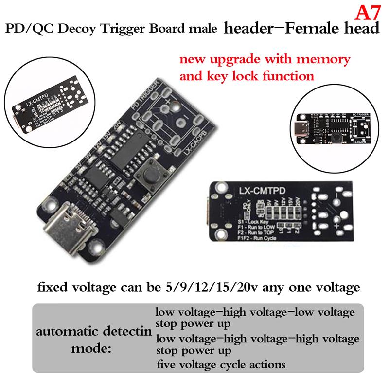 Cheap Usb Type-C Pd Decoy Trigger Board 9V 12V 15V Output Pd 2.0 3.0 ...