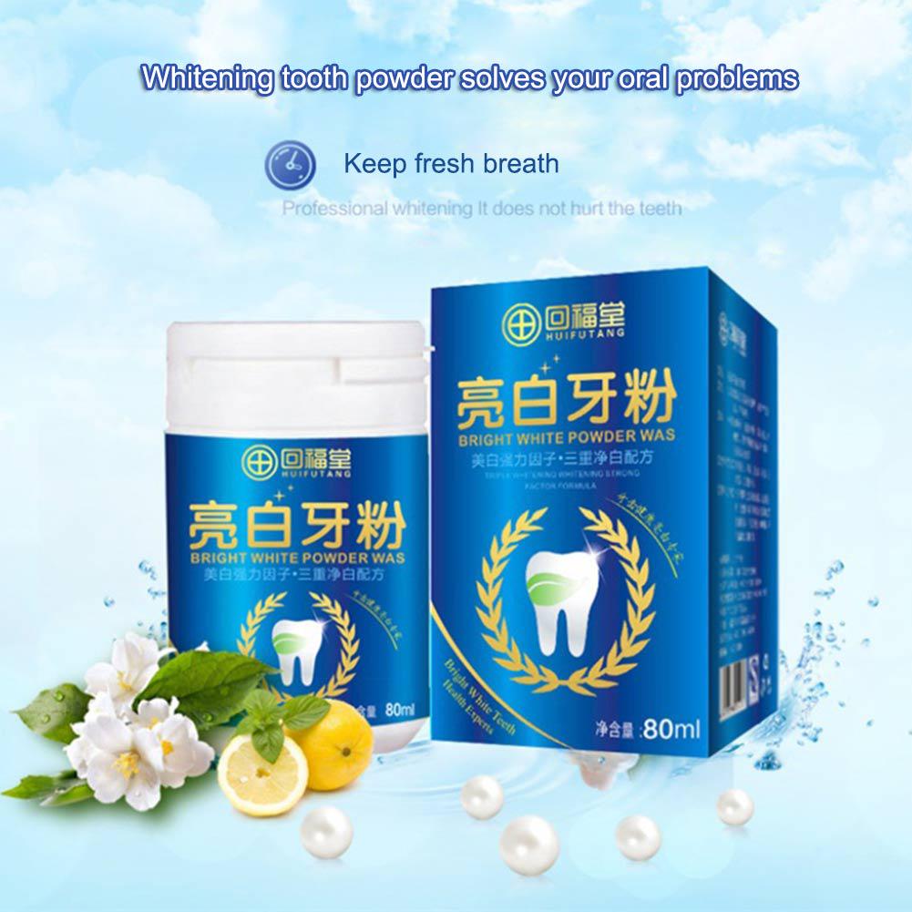 Buy Natural Teeth Whitening Powder Tooth Brushing Powder Teeth Whitener ...